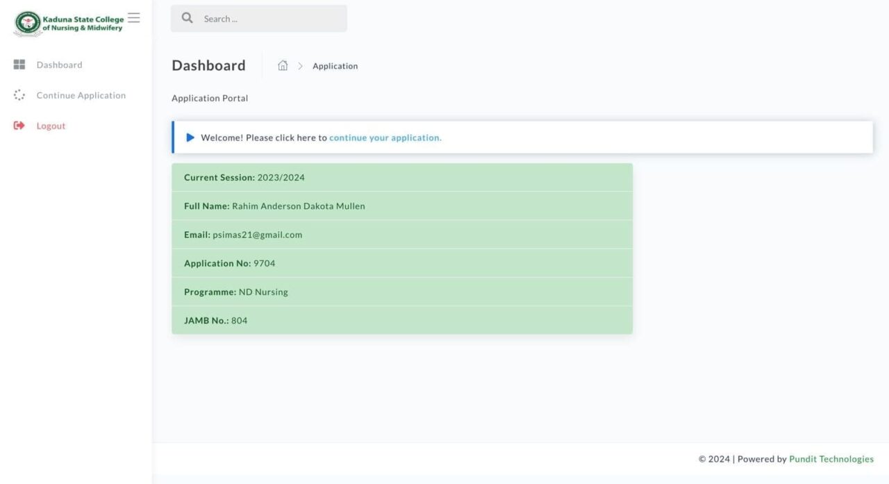 POST UTME Application Guideline » Kaduna State College of Nursing ...